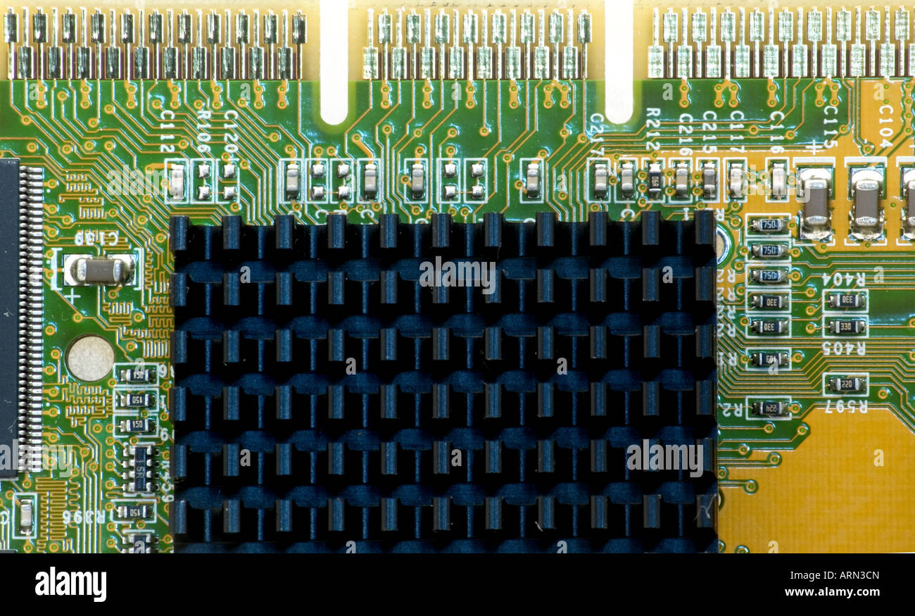 Close up of a computer video card Stock Photo - Alamy