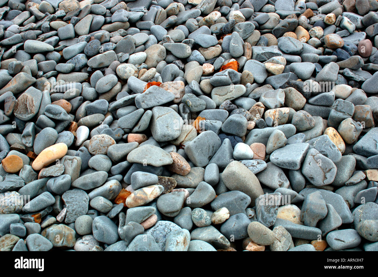 Pebbles On A Beach Stock Photo - Alamy
