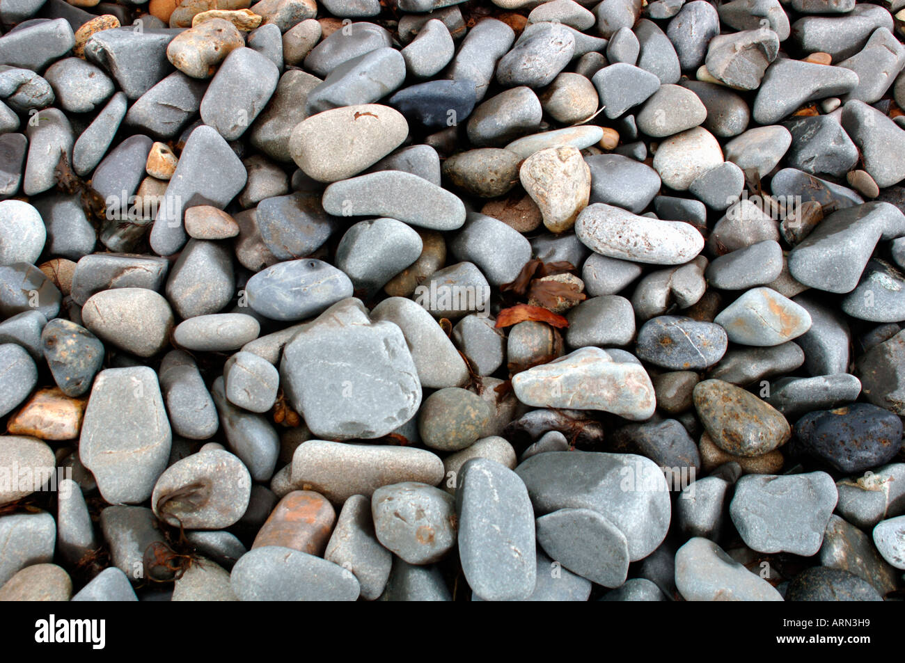 Pebbles On A Beach Stock Photo - Alamy