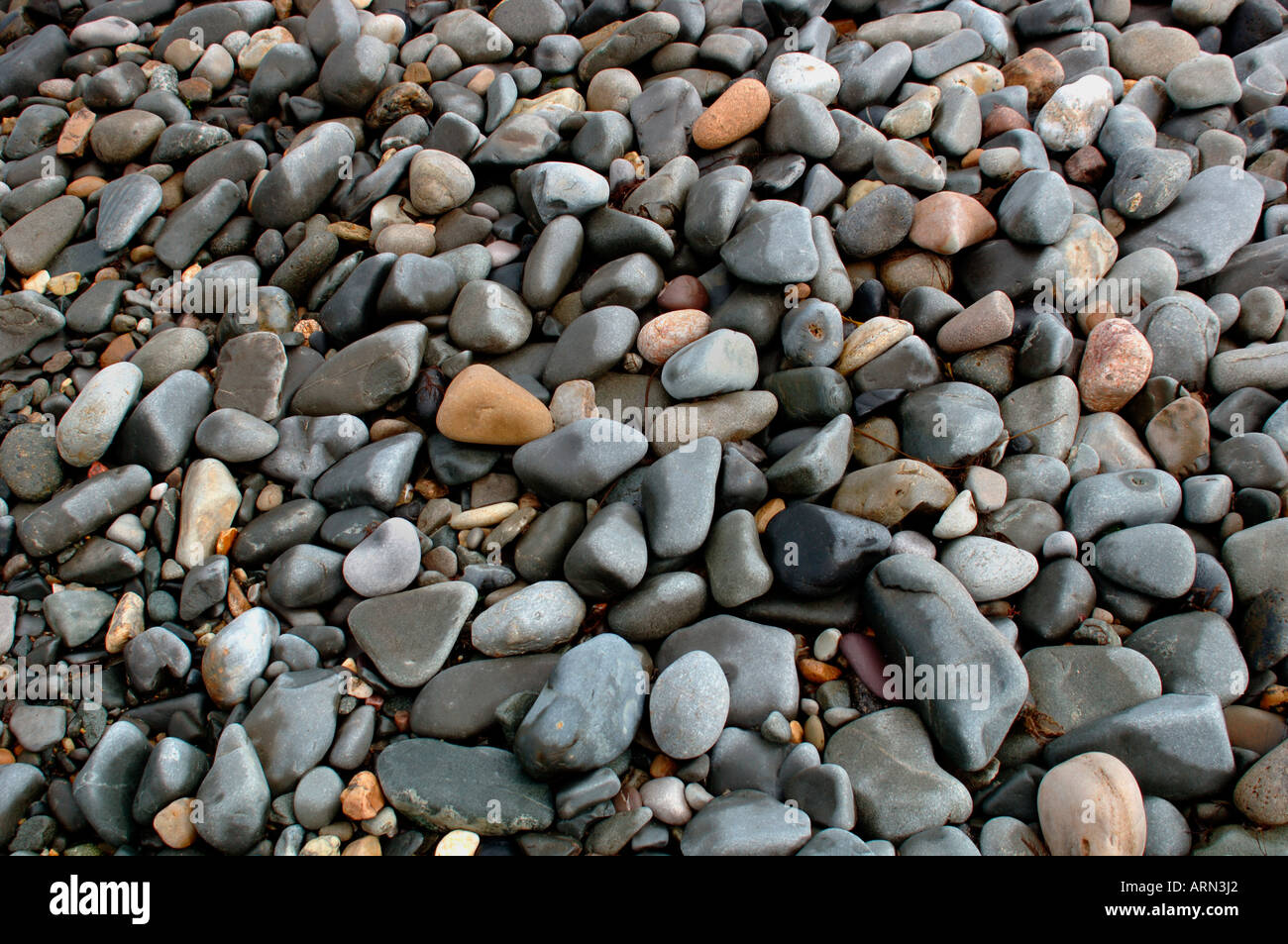 Pebbles On A Beach Stock Photo - Alamy