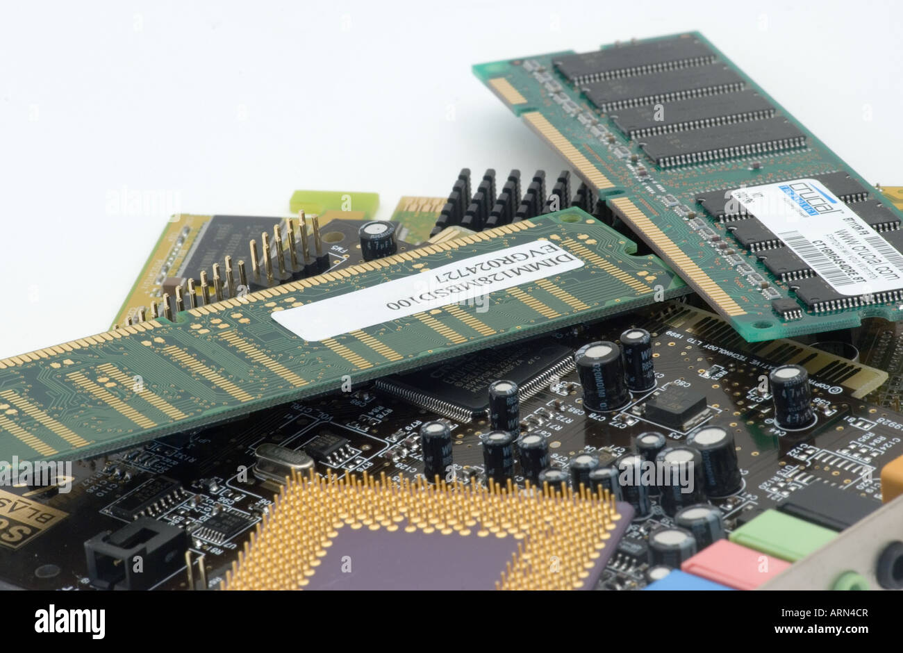 Various computer components Stock Photo - Alamy