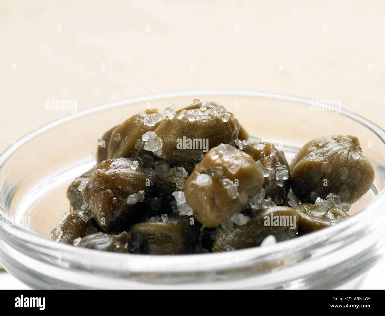 salted capers from plant Capparis spinosa Stock Photo - Alamy
