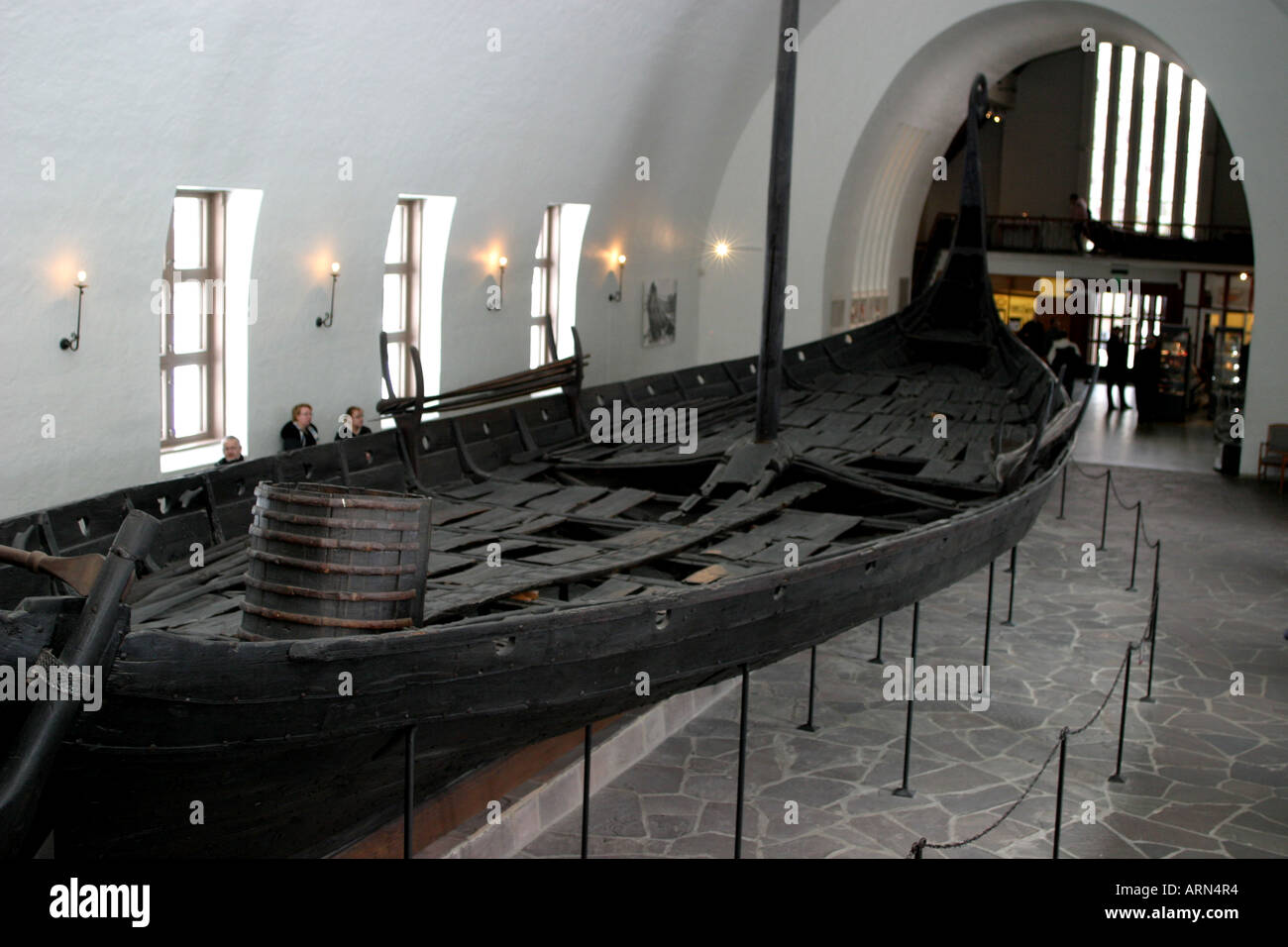 Viking ship housed at the Viking Ship Museum in Oslo Norway Stock Photo ...