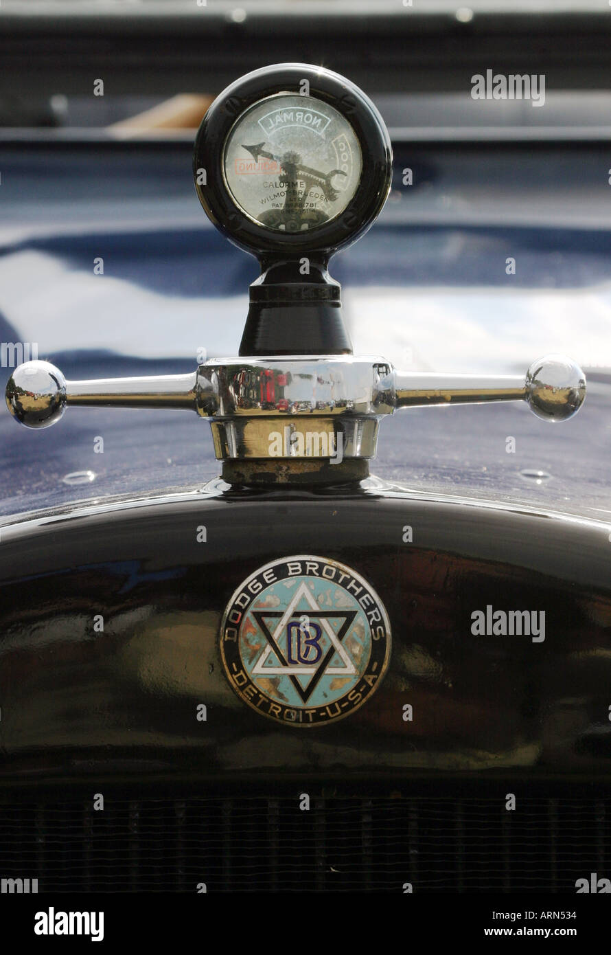Dodge Motors Radiator and Badge Stock Photo - Alamy