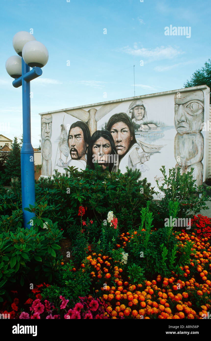 signature mural of Salish Culture in Chemainus (town of murals ...