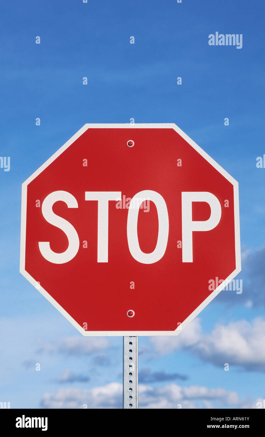 Stop road sign, British Columbia, Canada Stock Photo - Alamy