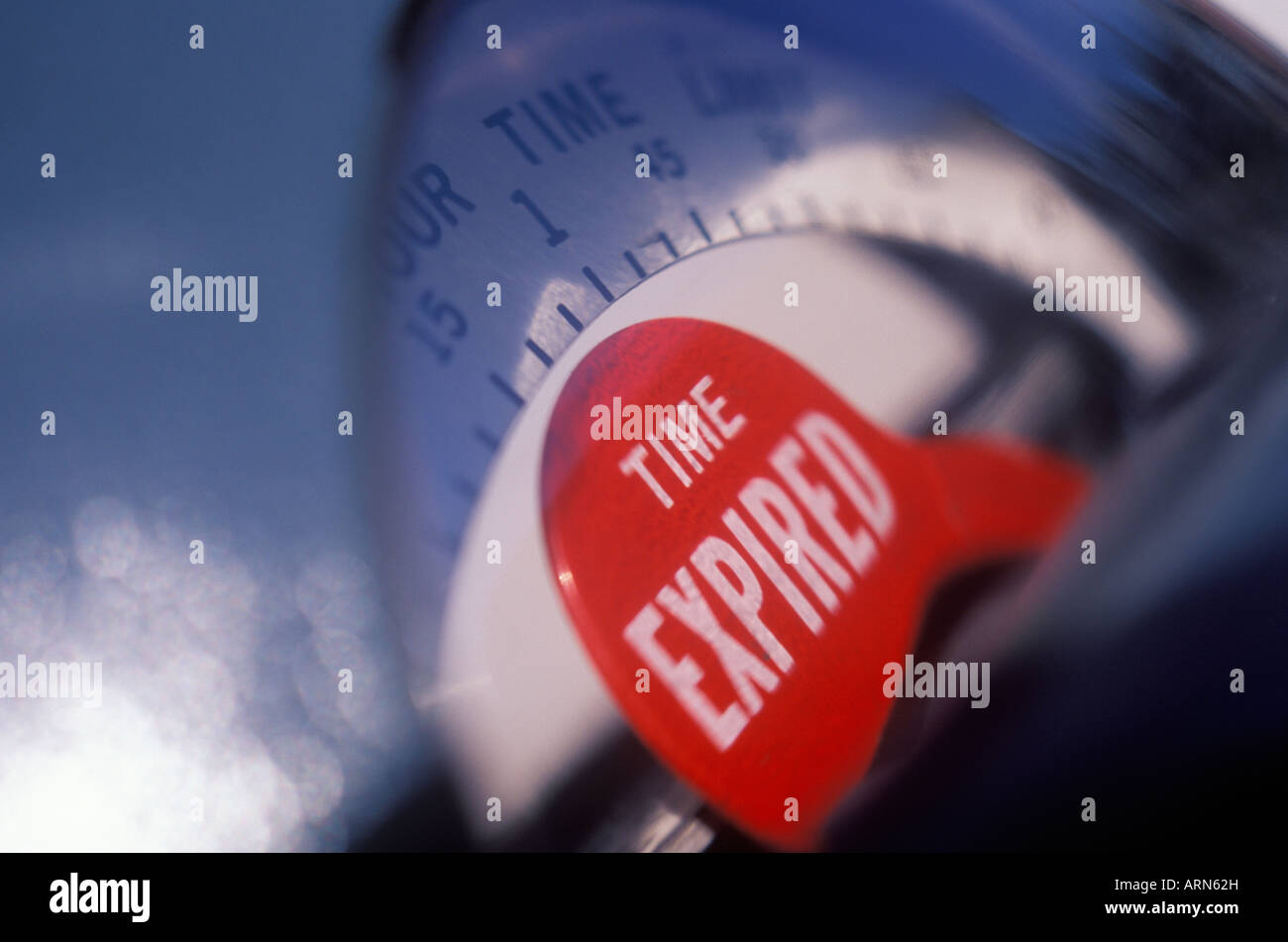 Time expired sign on parking meter, Canada Stock Photo - Alamy