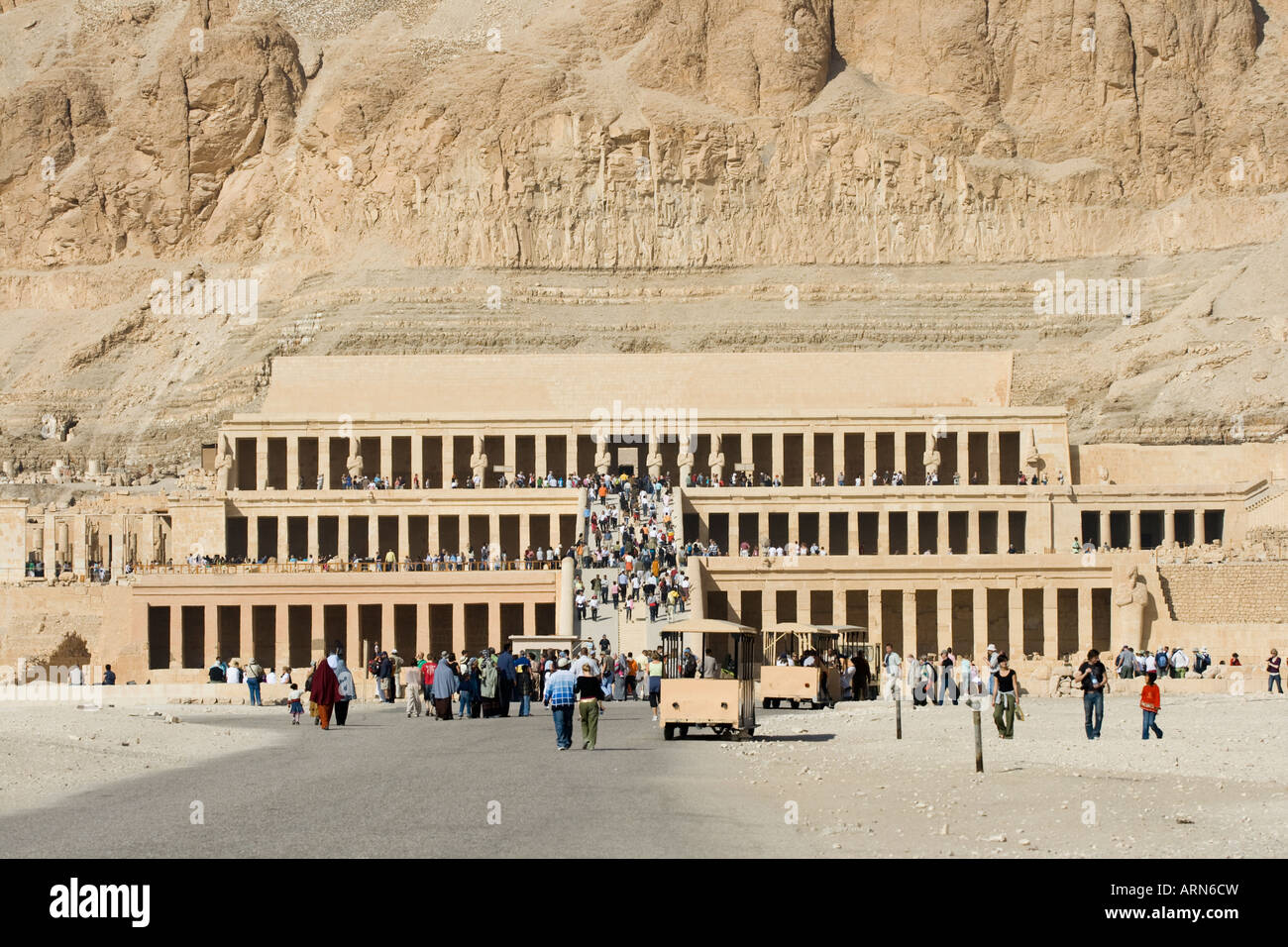 Temple of Hatshepsut Deir al Bahri West Bank Luxor Nile Valley Egypt ...