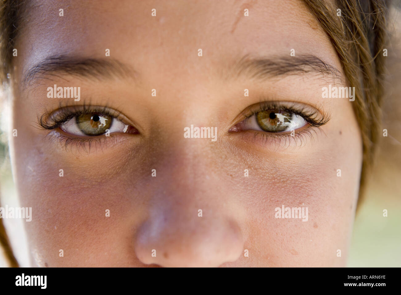 Close up eyes of a young teenage girl Stock Photo - Alamy