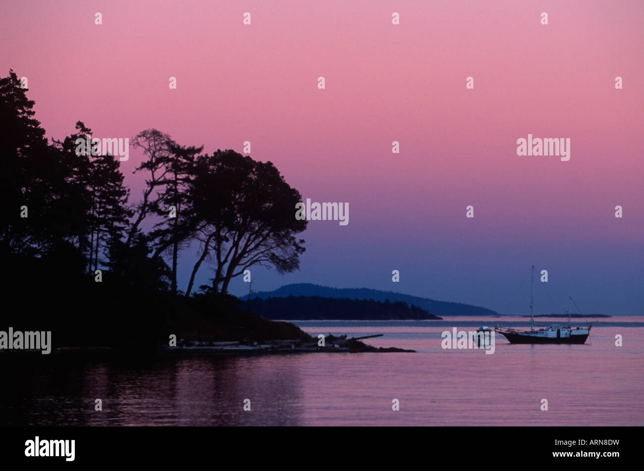 kayakers camping at shell beach, Portland Island, Gulf Islands National ...