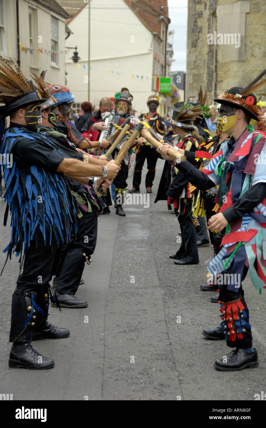 Border Morris Dancers England Wales border Stock Photo - Alamy