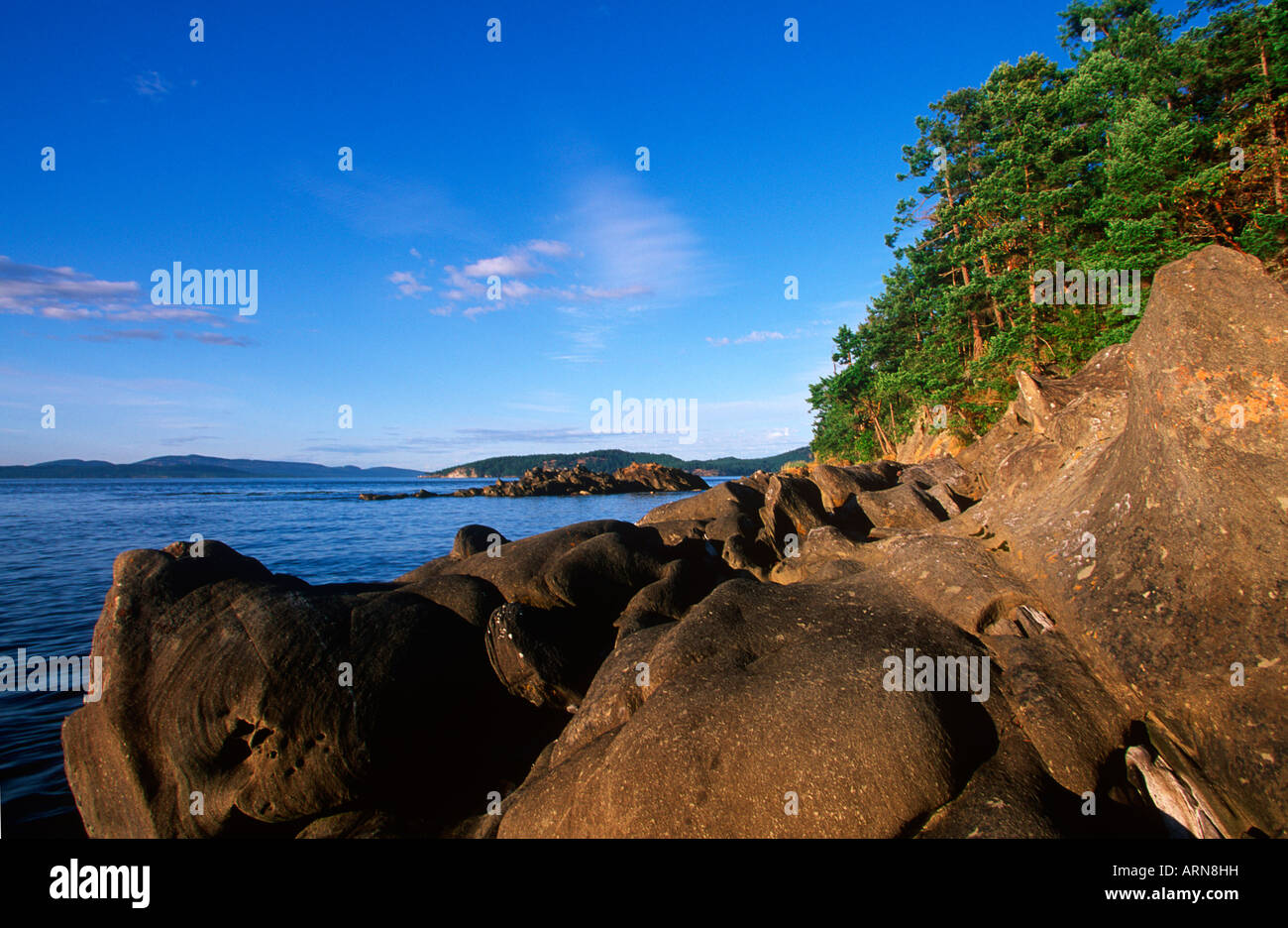 Gulf Islands, Isle de Lis (Rum Island) Marine Park, British Columbia ...