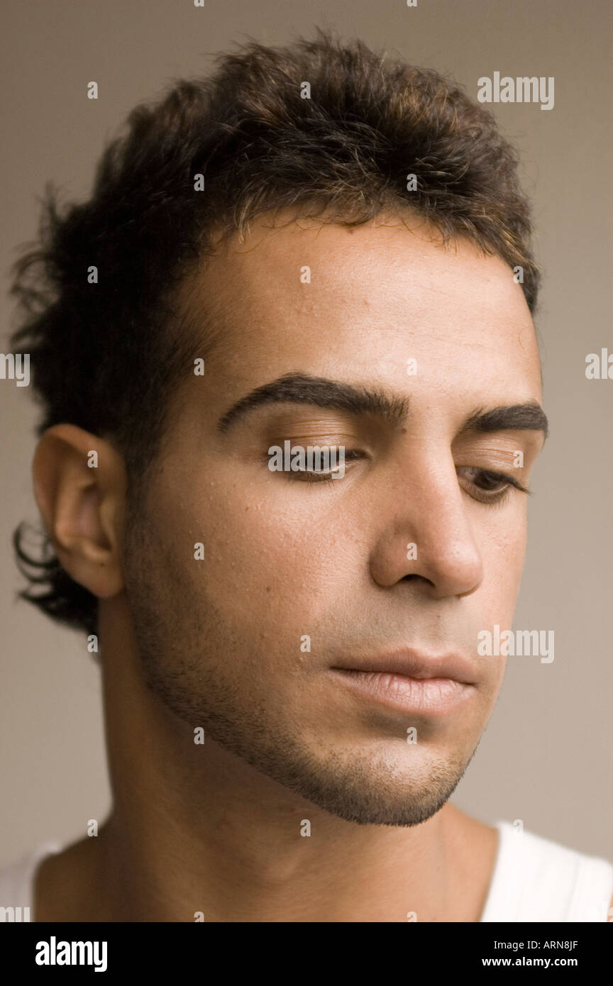 Portrait of a young dark-haired southern man Stock Photo - Alamy