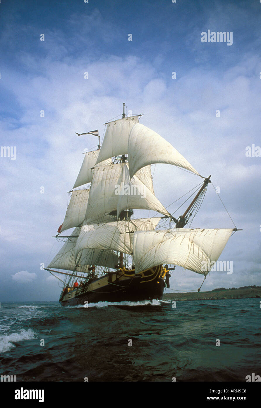 Tall Ship Phoenix under full sail Stock Photo - Alamy