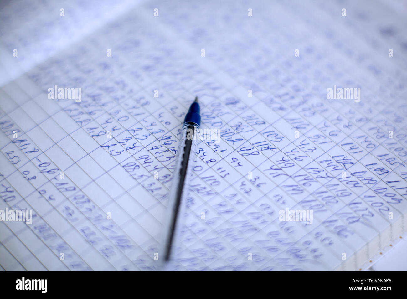 Medical laboratory diagnostics with pen Stock Photo - Alamy