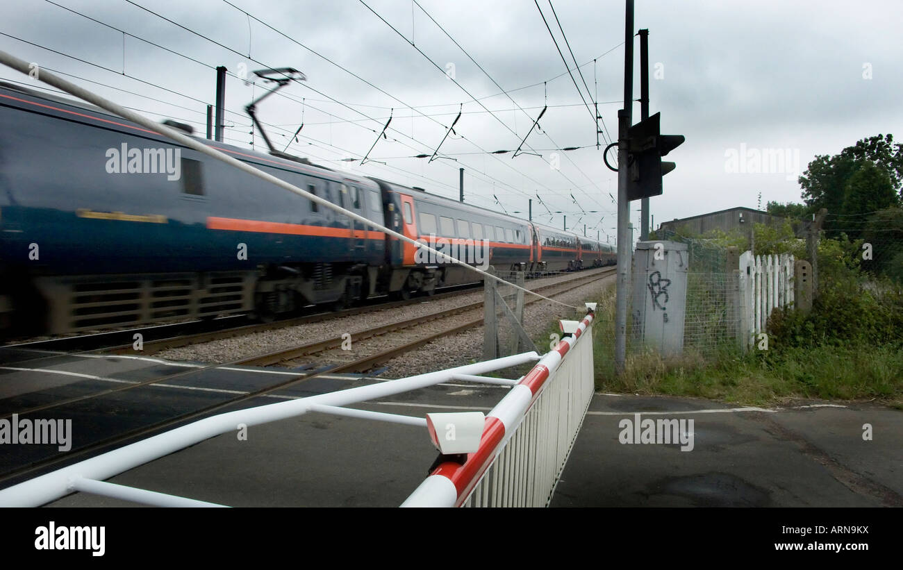 Manned level crossing hi-res stock photography and images - Alamy