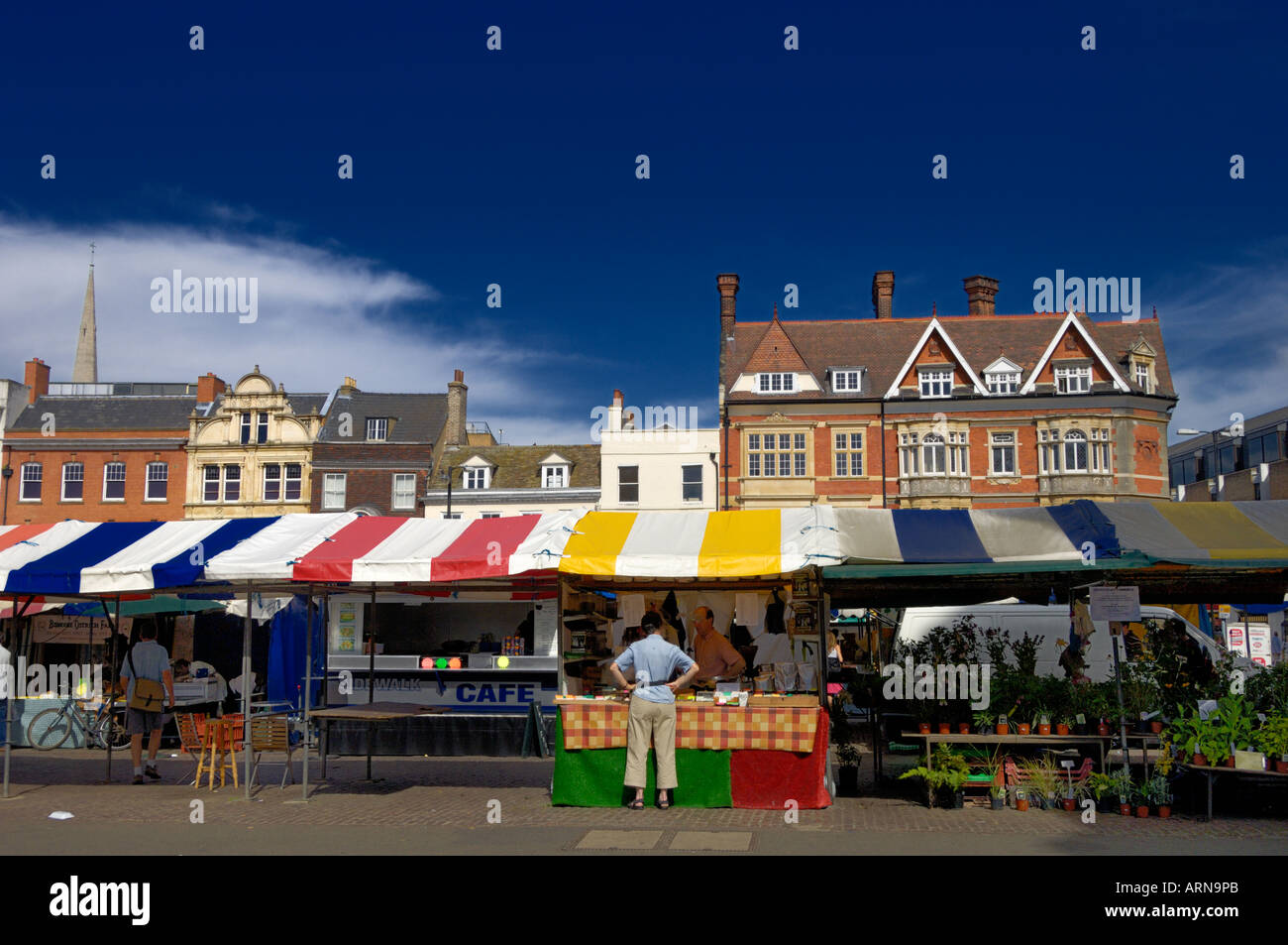 Market place Cambridge England Stock Photo - Alamy