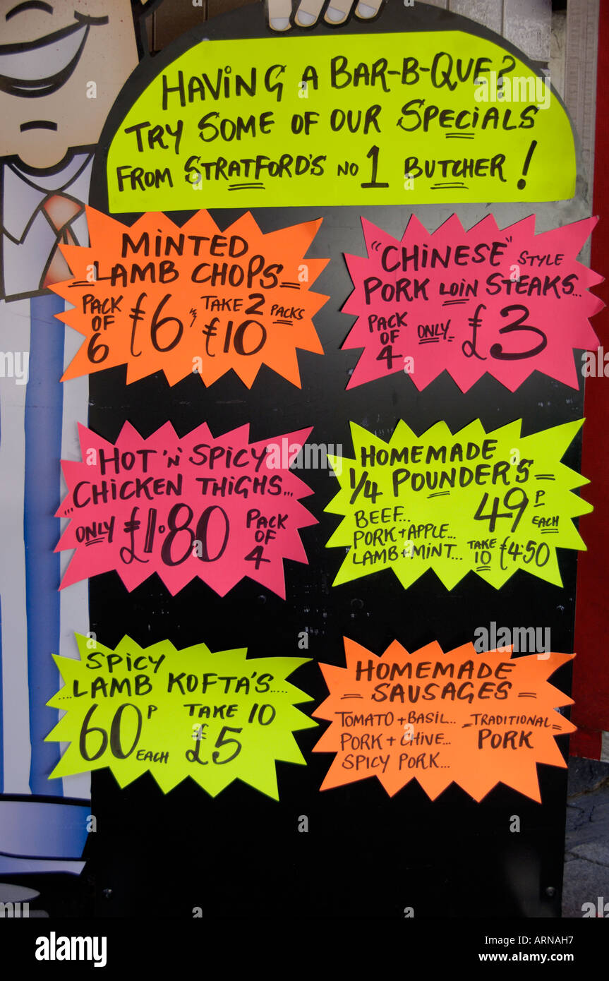 Butchers Advert Stock Photos & Butchers Advert Stock Images - Alamy