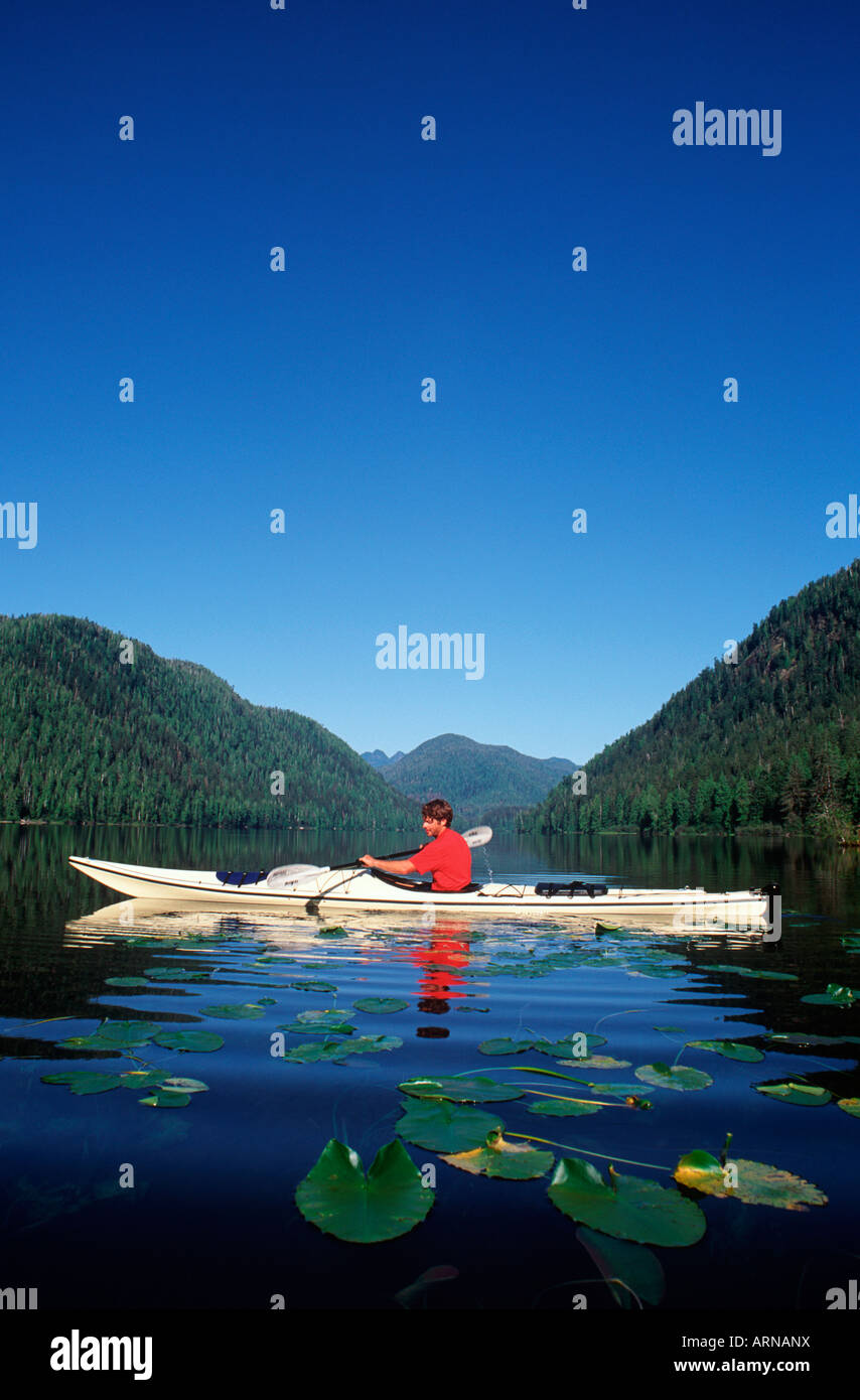 Kayaker and lily pads hi-res stock photography and images - Alamy