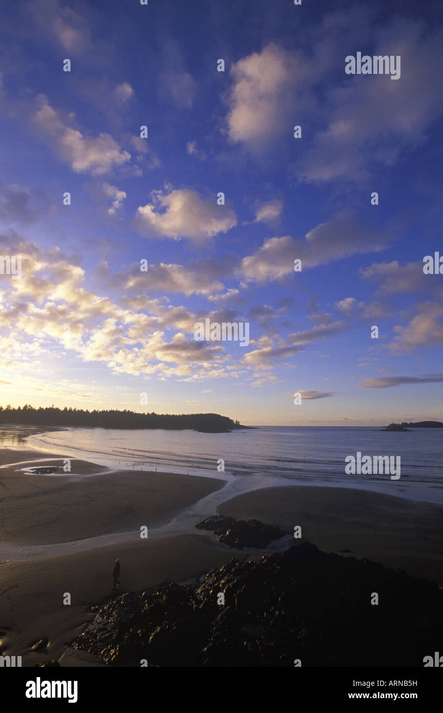 View of MacKenzie beach at sunrise from Middle Beach Lodge, Tofino ...