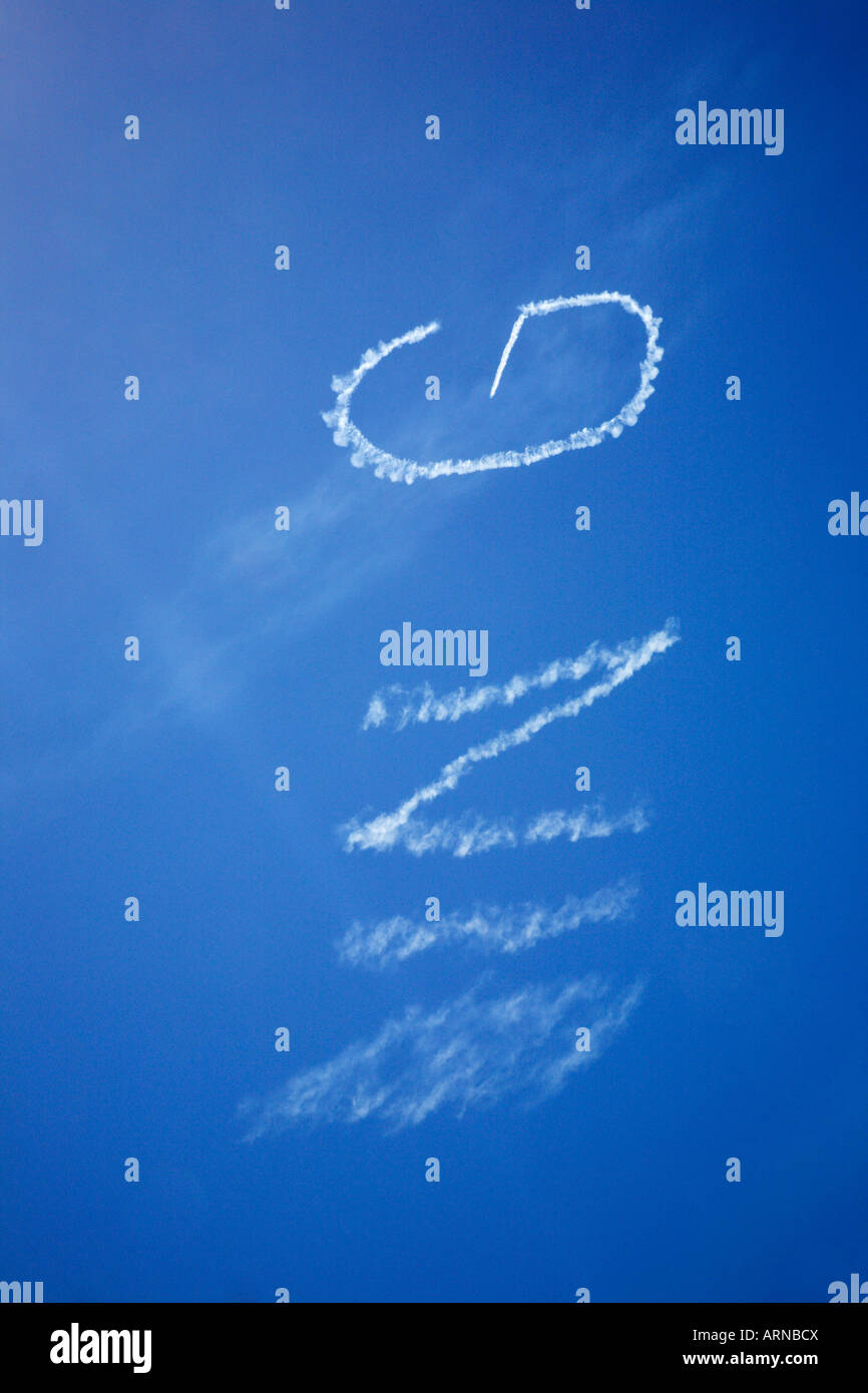 Plane Writing Bingo in the Sky above Sydney New South Wales Australia ...