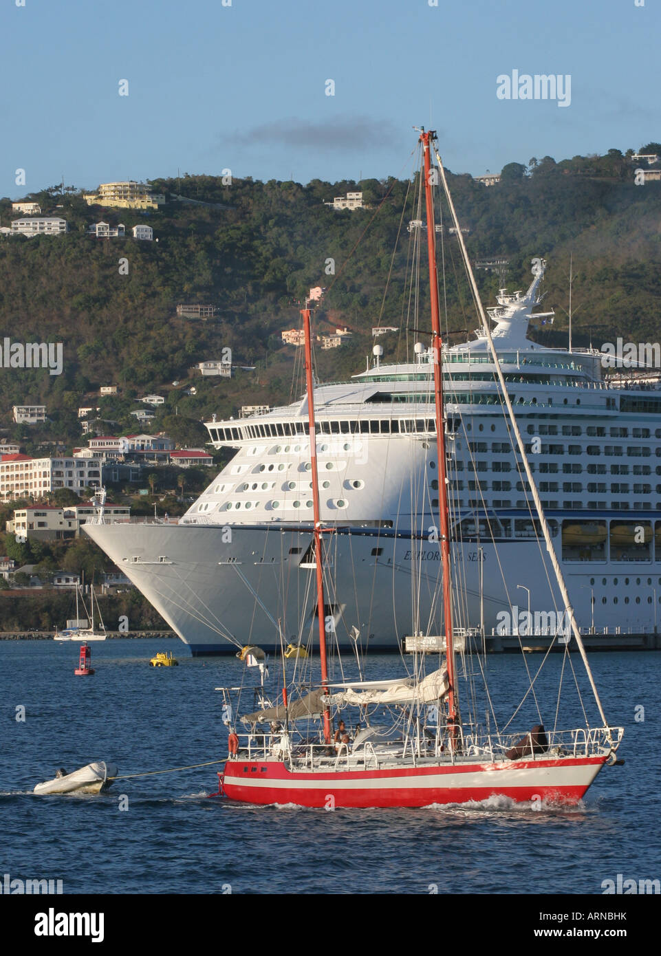 Cruise ship, st thomas hi-res stock photography and images - Alamy