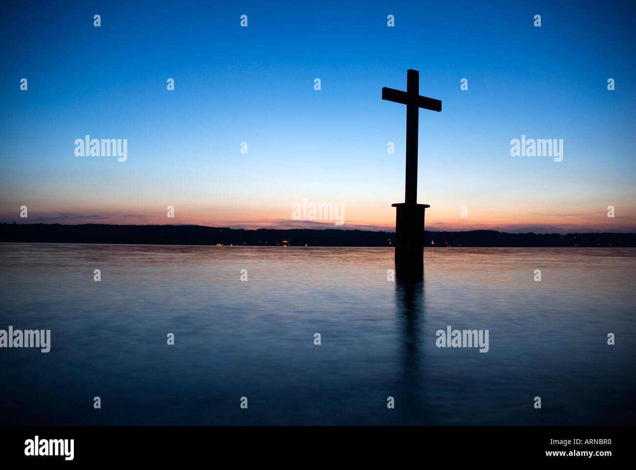 Memorial for the Bavarian King Ludwig II which marks the place where he ...