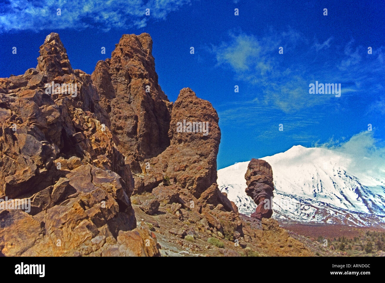 Moon like landscape in Parque Nacional del Teide Tenerife Canary ...