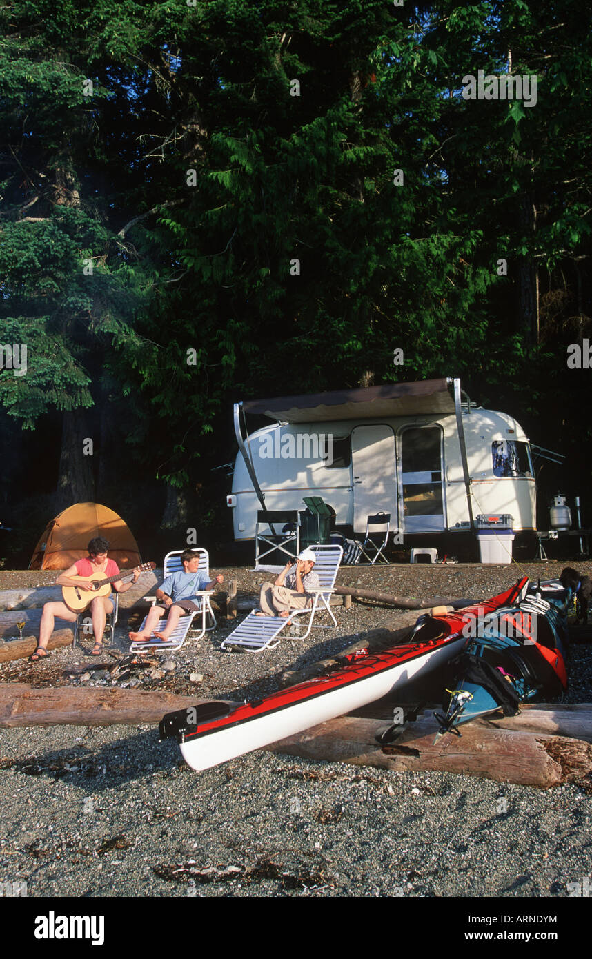 Quadra Island, Rebecca Spit - camping family, British Columbia, Canada ...