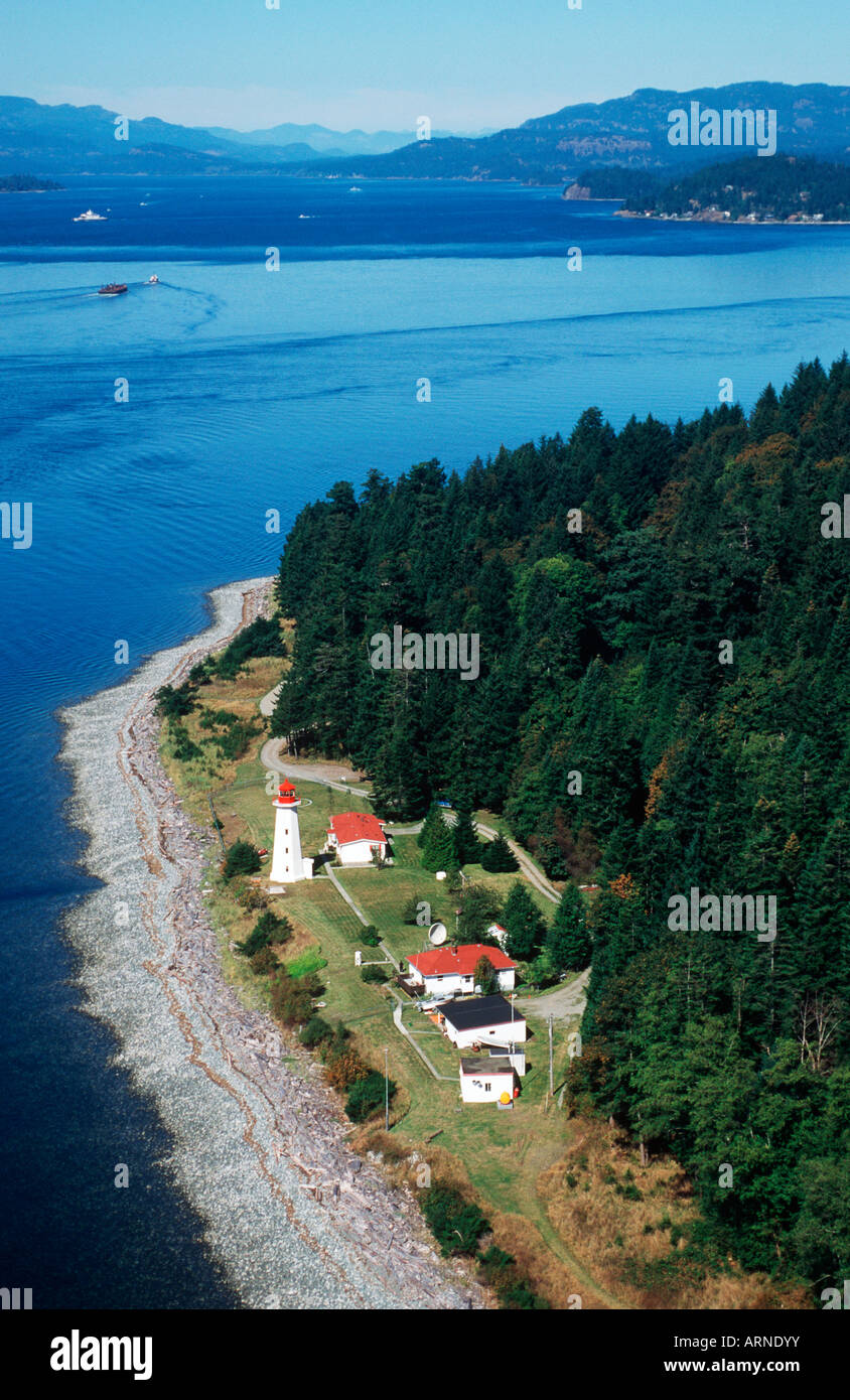 Quadra Island's Cape Mudge lightstation, British Columbia, Canada Stock ...