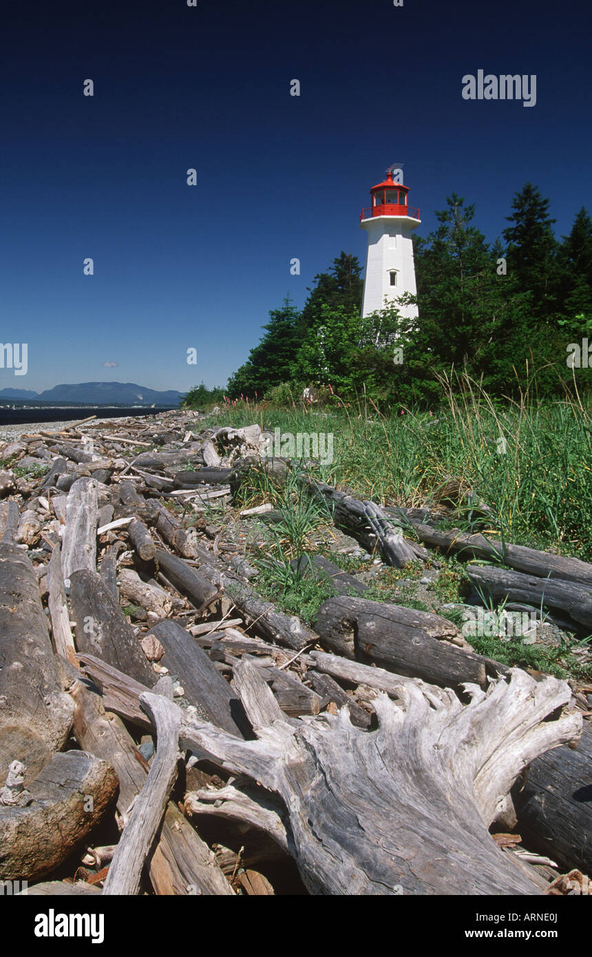 Quadra Island's Cape Mudge lightstation, British Columbia, Canada Stock ...