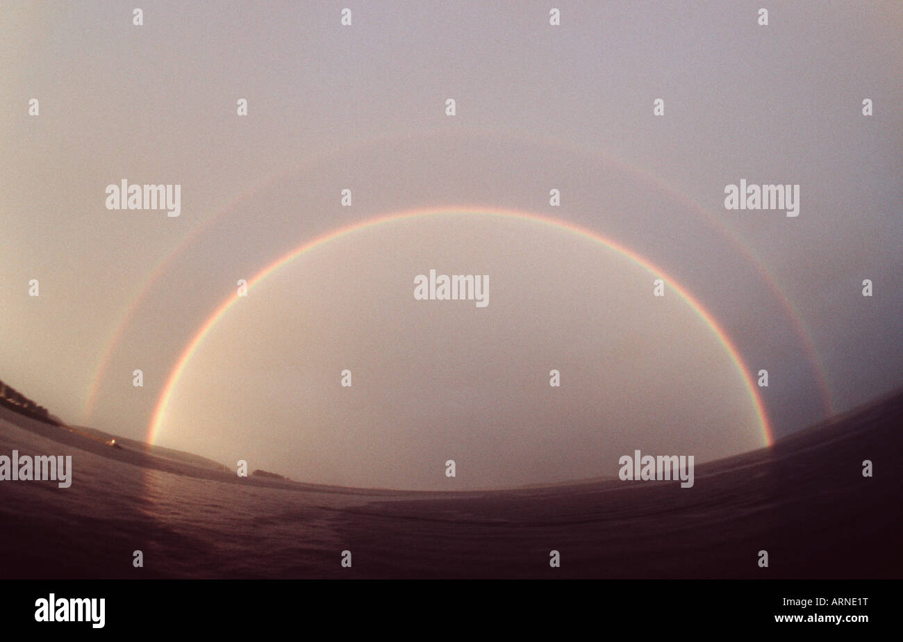 Double rainbow over ocean hi-res stock photography and images - Alamy