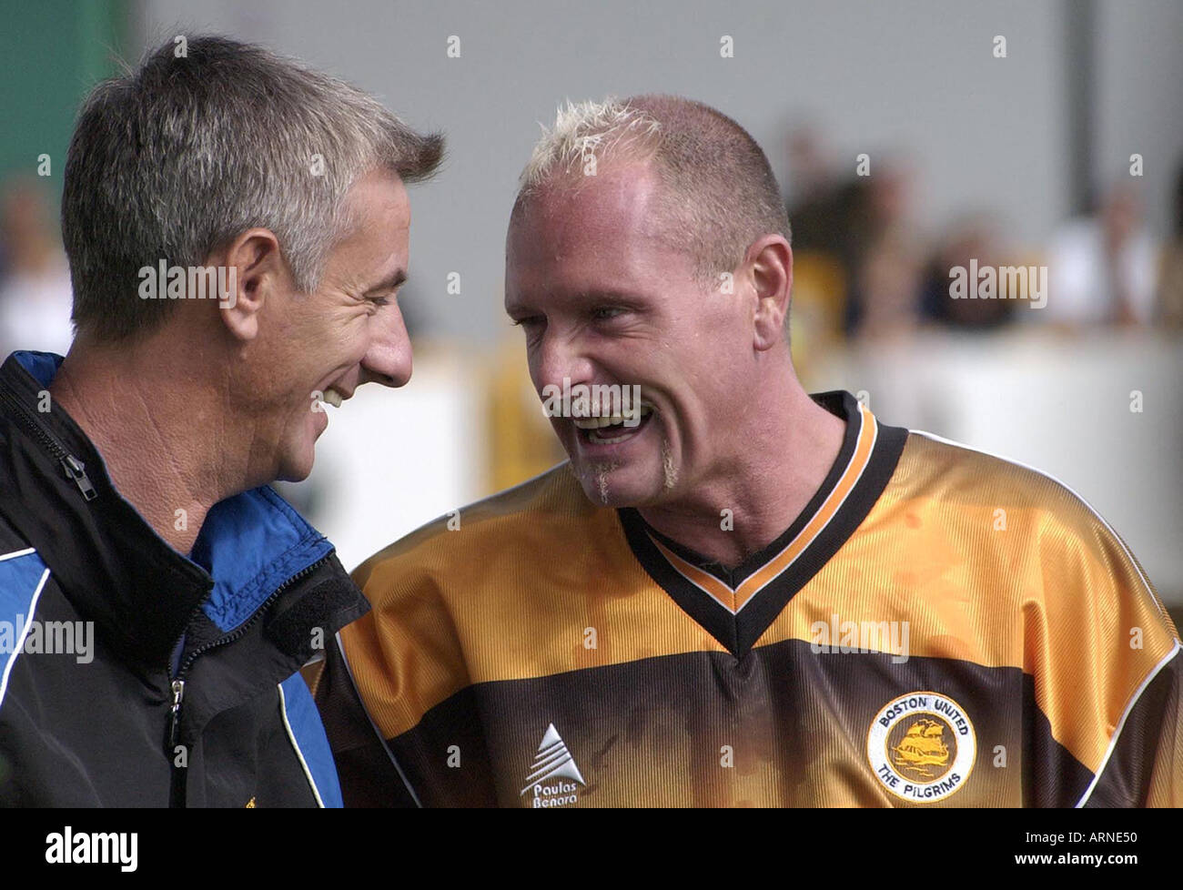 Gazza at Boston Utd Paul Gascoigne Gazza and Ian Rush Chester Manager ...