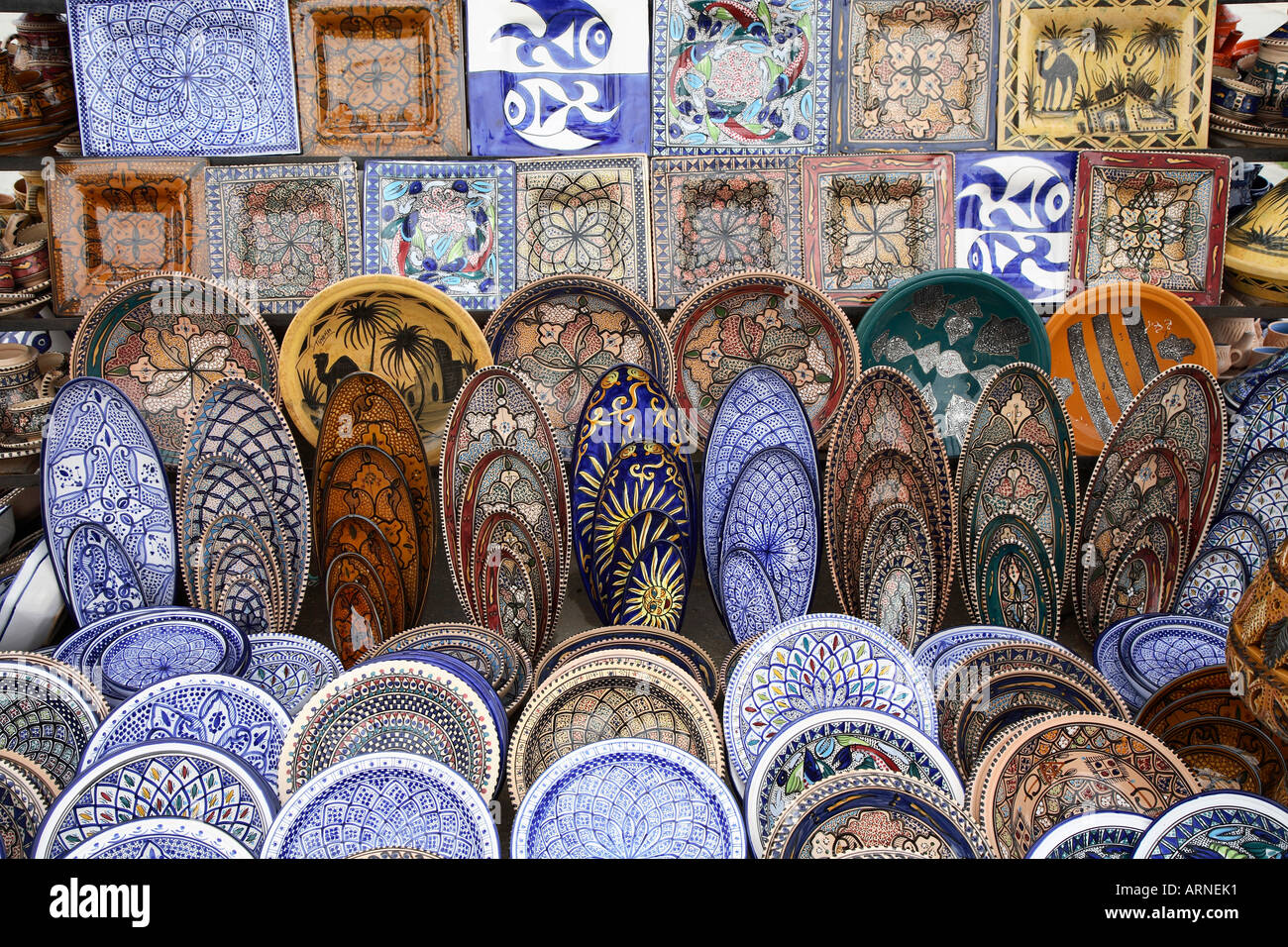 Different ceramic plates Stock Photo - Alamy