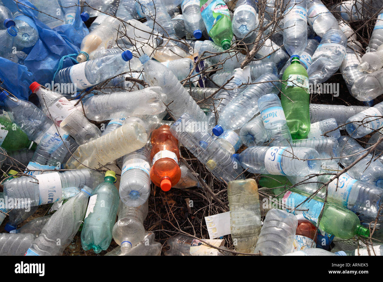 Empty plastic bottles Stock Photo - Alamy