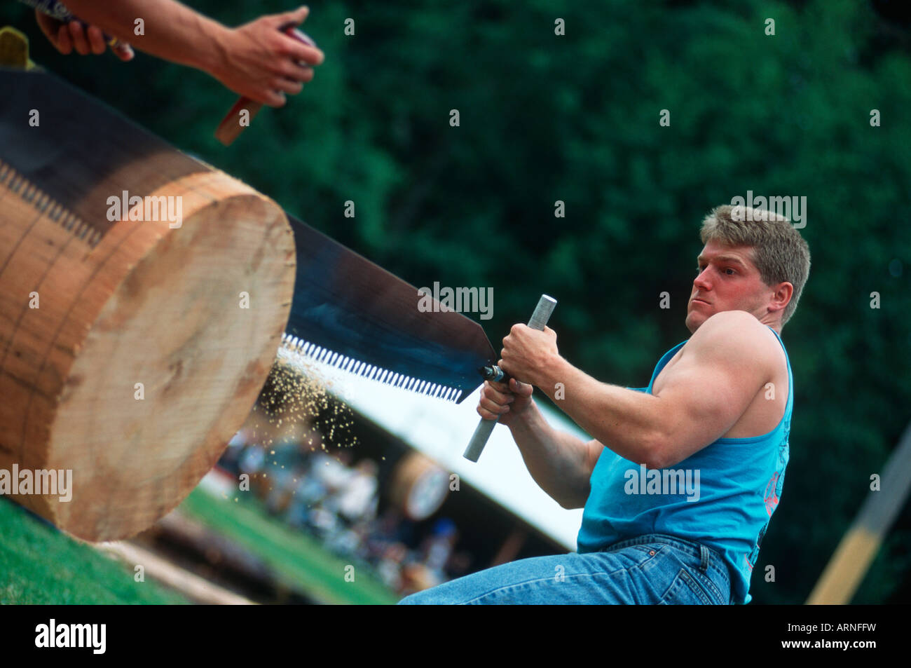 Logger sports event - bucking, British Columbia, Canada Stock Photo - Alamy