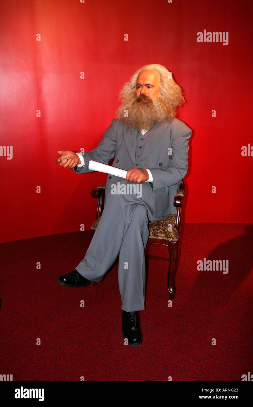Karl Marx waxwork in the Museum of Chinese history and Museum of the ...