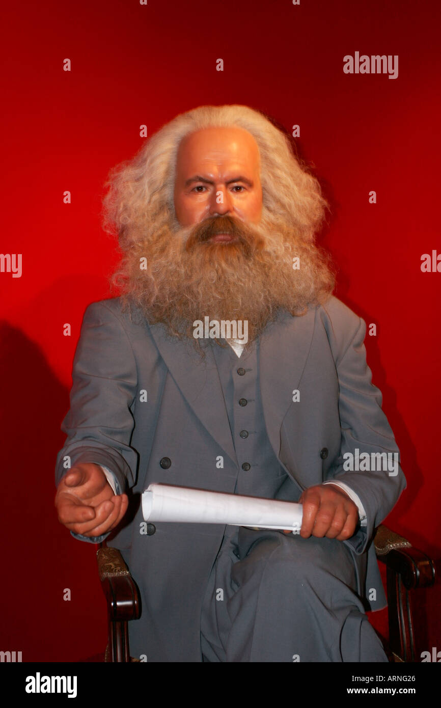 Karl Marx waxwork in the Museum of Chinese history and Museum of the ...