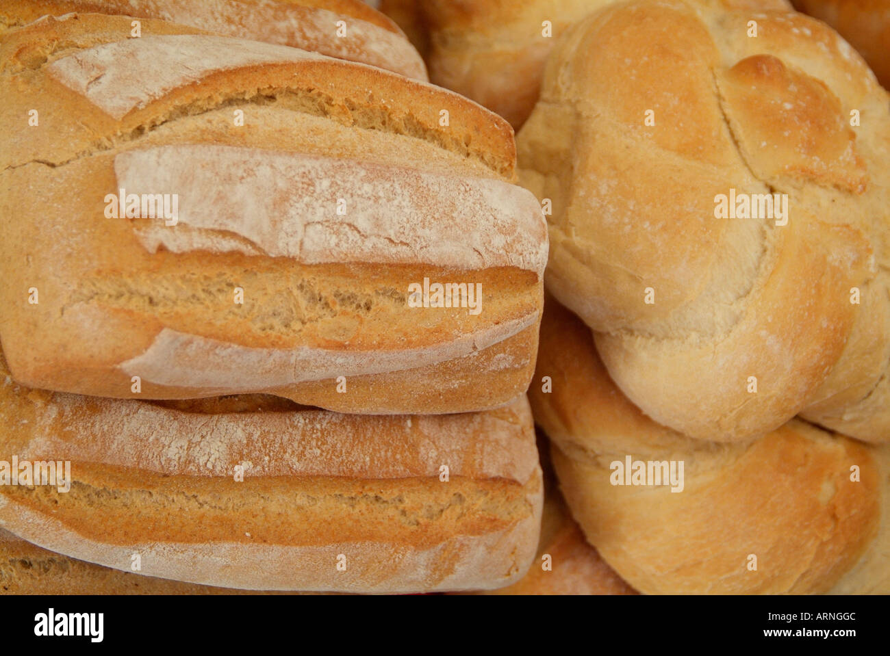 bread loaf crust whole white fresh ingredient prepared processed baked ...