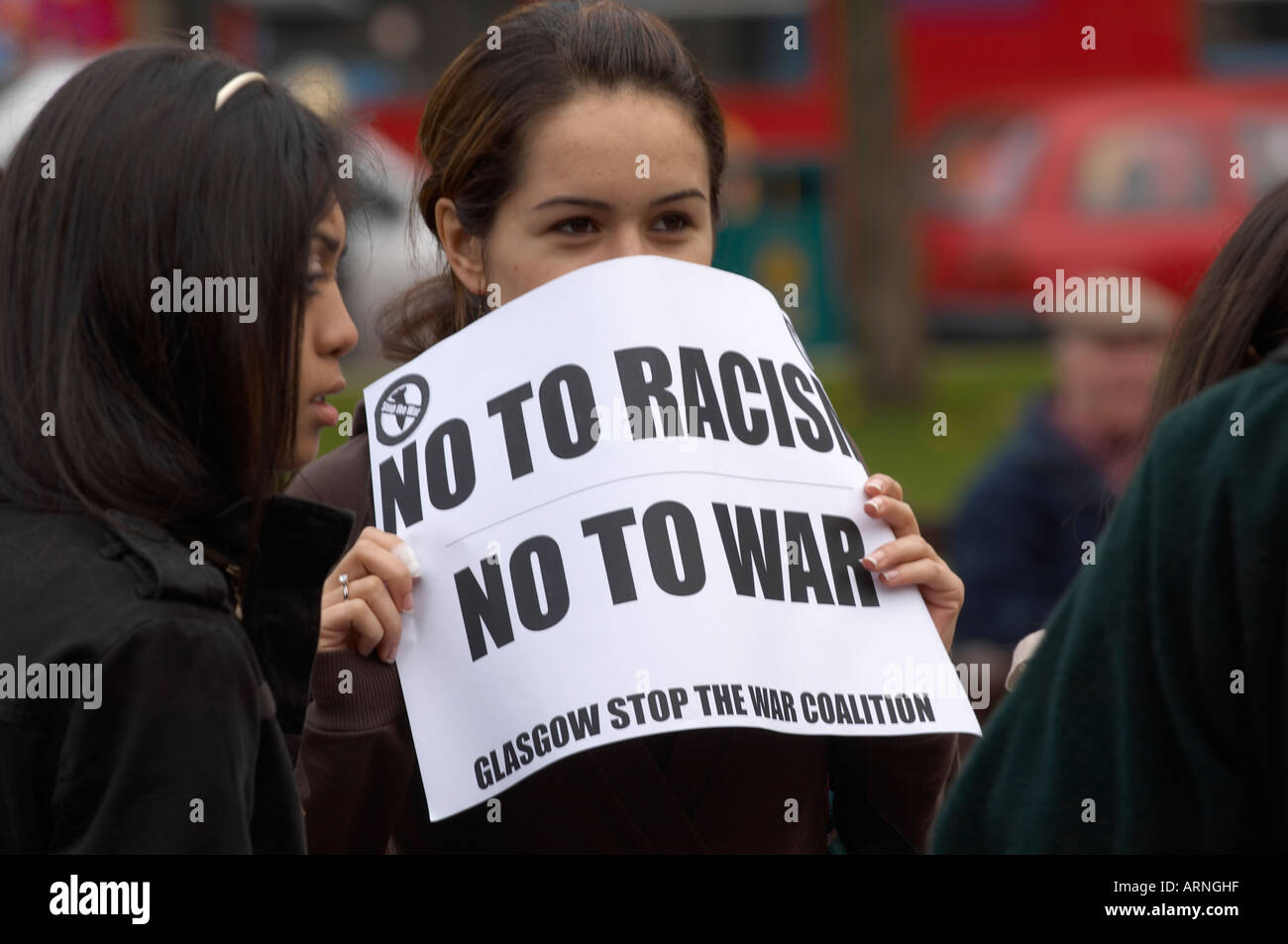 Muslim women at protest Stock Photo - Alamy
