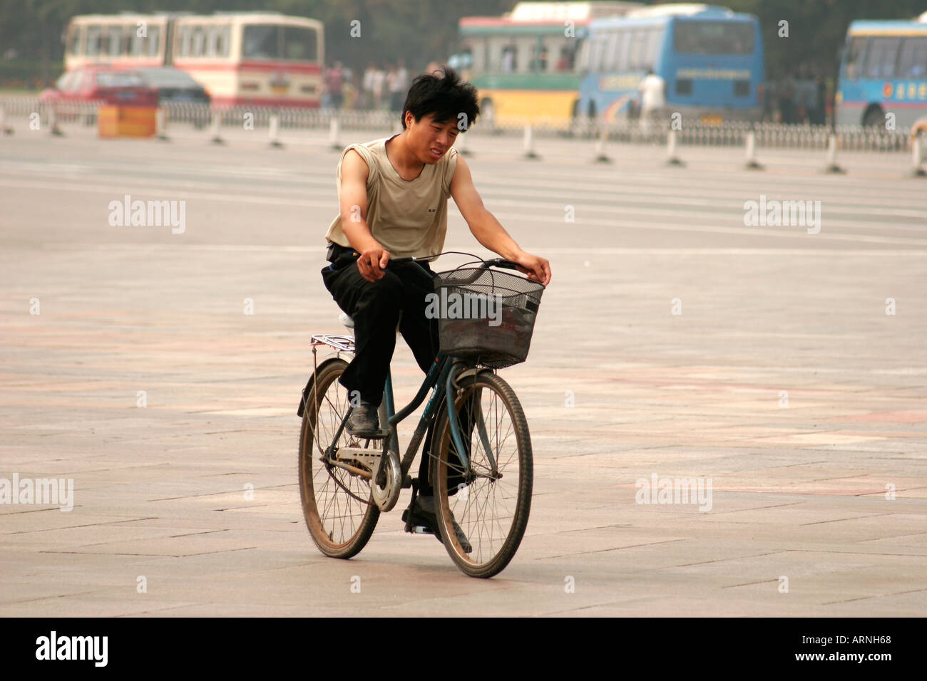Beijing tiananmen square bicycle hi-res stock photography and images ...