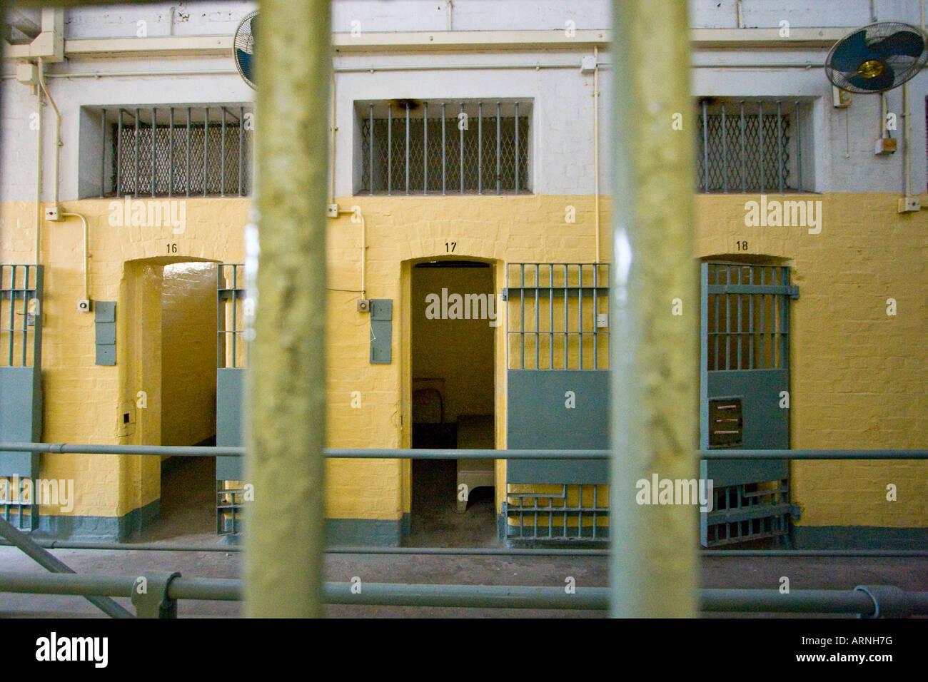 Cells and Cellblock in Victoria Prison Hong Kong Stock Photo - Alamy