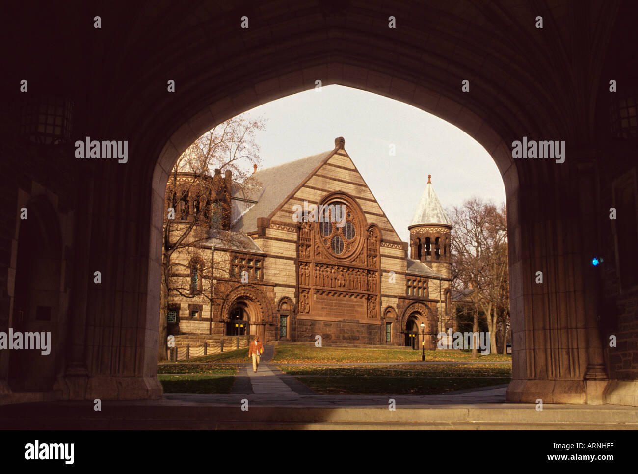 Princeton University, Alexander Hall seen through Blair Hall arch on ...