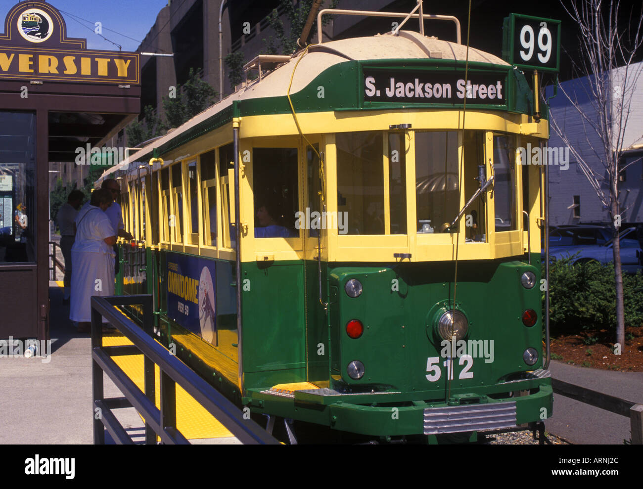USA Pacific Northwest State of Washington Public Transportation Trolley ...