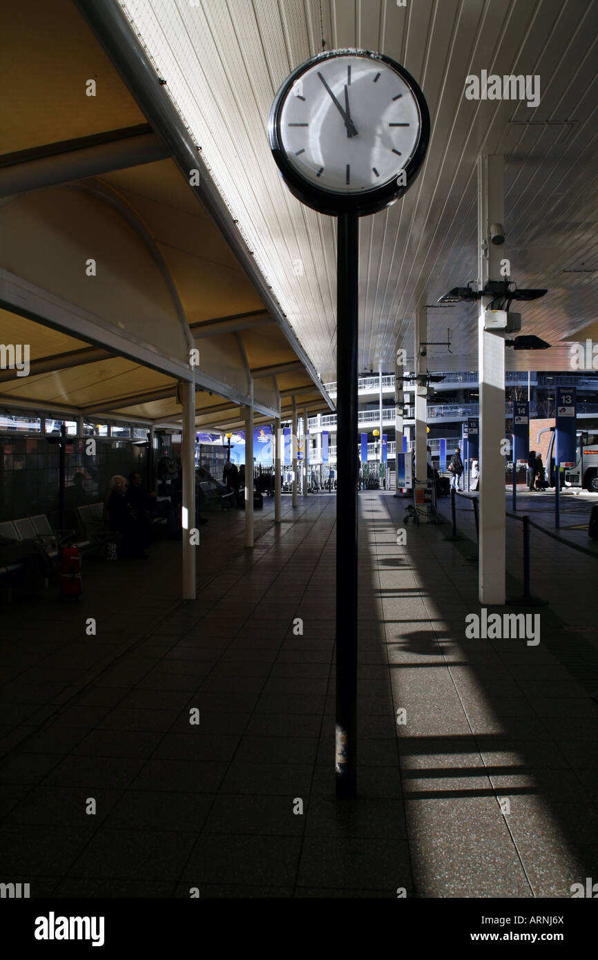 Heathrow bus station, London, England Stock Photo - Alamy