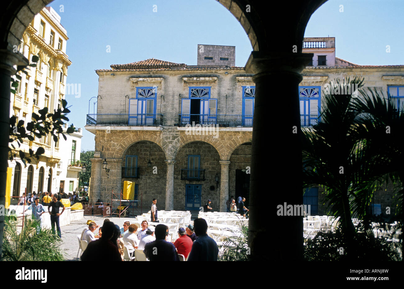 caribbean cuba havana a square in the city centre Stock Photo - Alamy