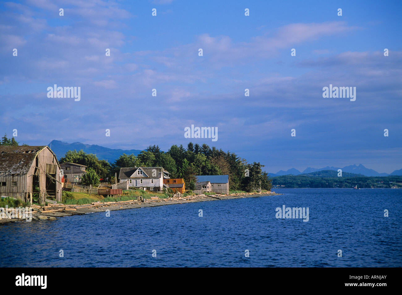 Malcolm Island, Sointula waterfront, British Columbia, Canada Stock ...