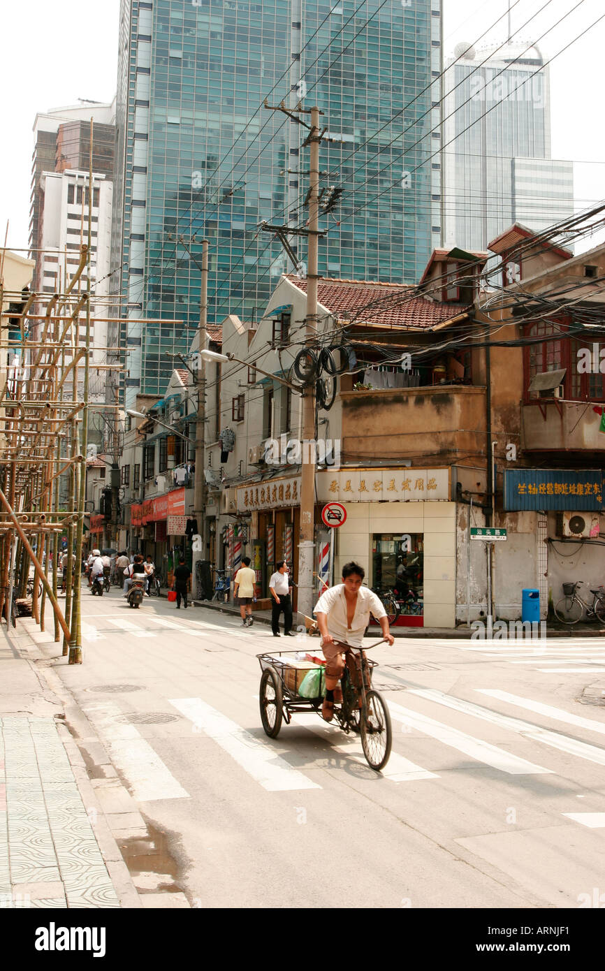 Street scene in Shanghai China Stock Photo - Alamy