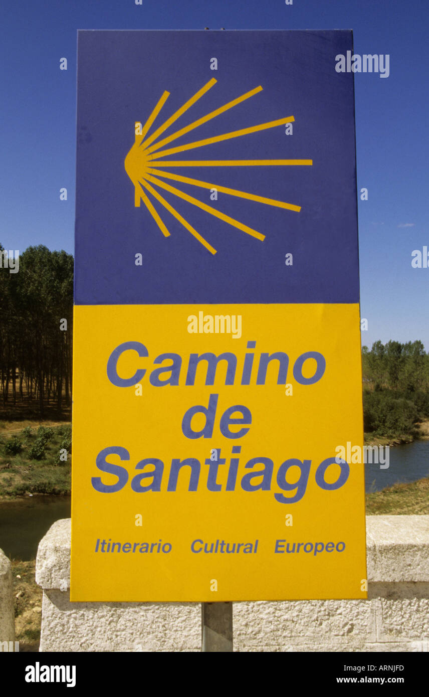 Camino de Santiago Spain Religious route walking by pilgrims through ...