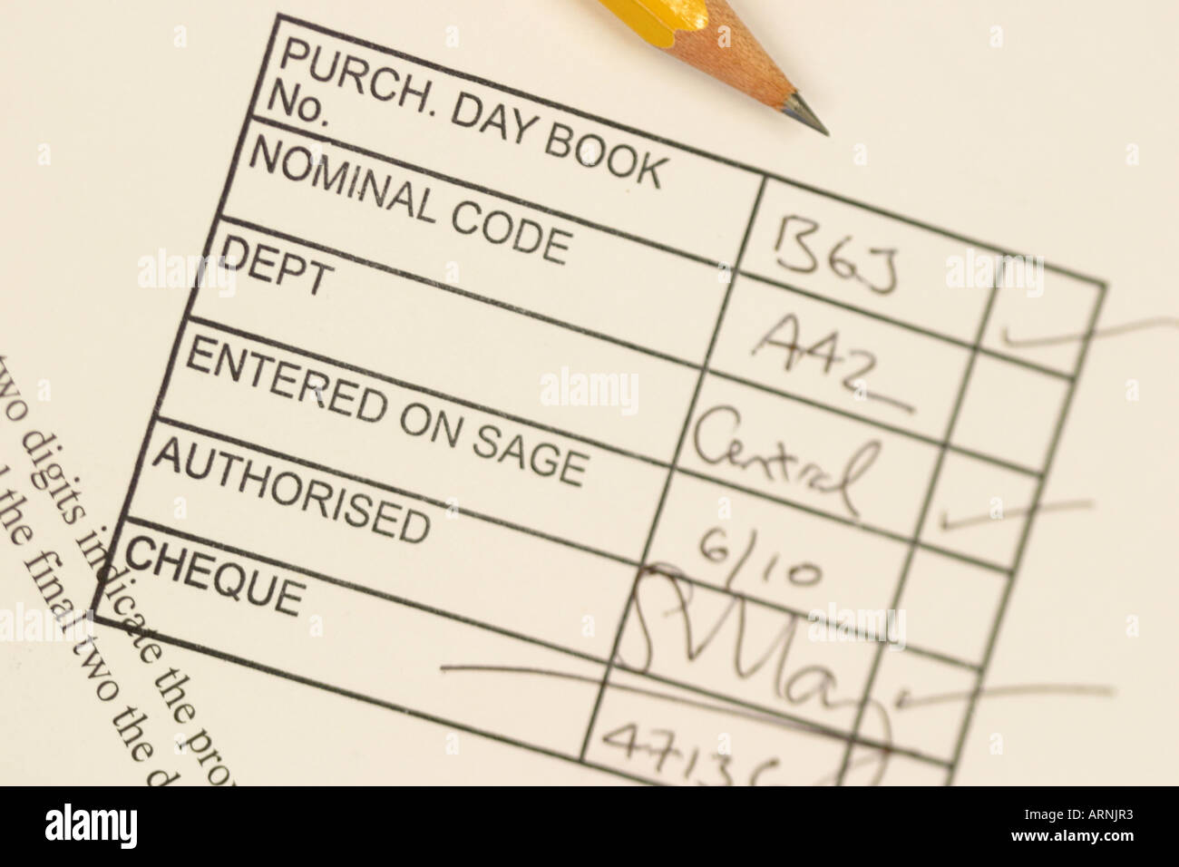 Finance department accounts office administration paperwork Stock Photo ...